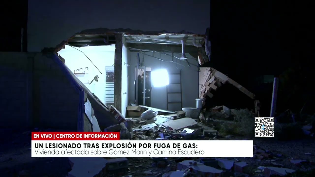 Un lesionado tras explosión por fuga de gas