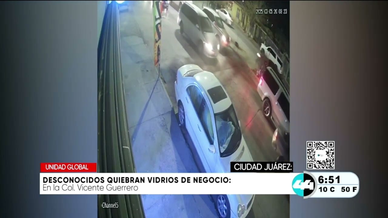 Desconocidos quiebran vidrios de negocio – El Canal de las Noticias Digital