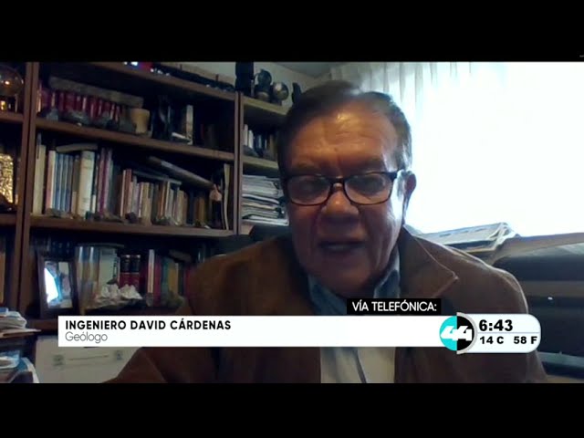 El geólogo David Cárdenas habla sobre sismo ocurrido en CD. Juárez – El Canal de las Noticias ...