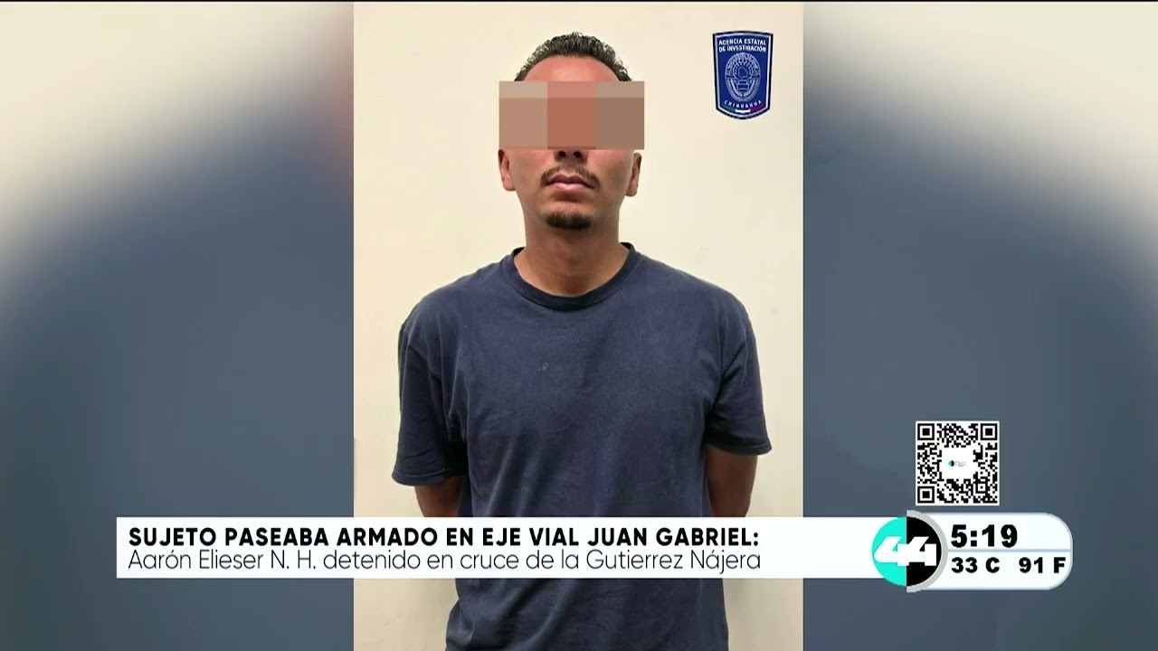 Sujeto paseaba armado en Eje Vial Juan Gabriel – El Canal de las ...