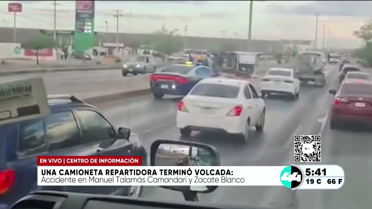 Una camioneta repartidora terminó volcada - El Canal de las Noticias ...
