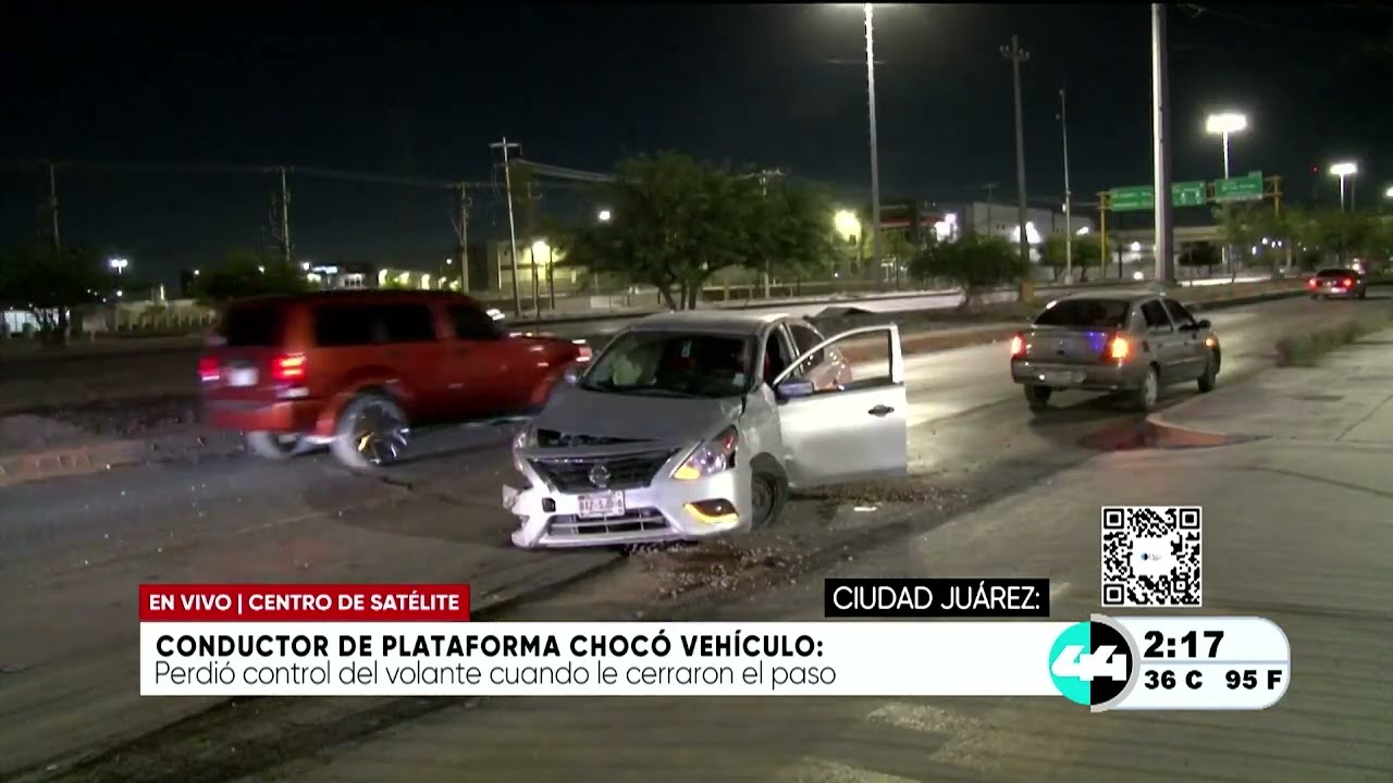 Conductor de plataforma chocó vehículo - El Canal de las Noticias Digital